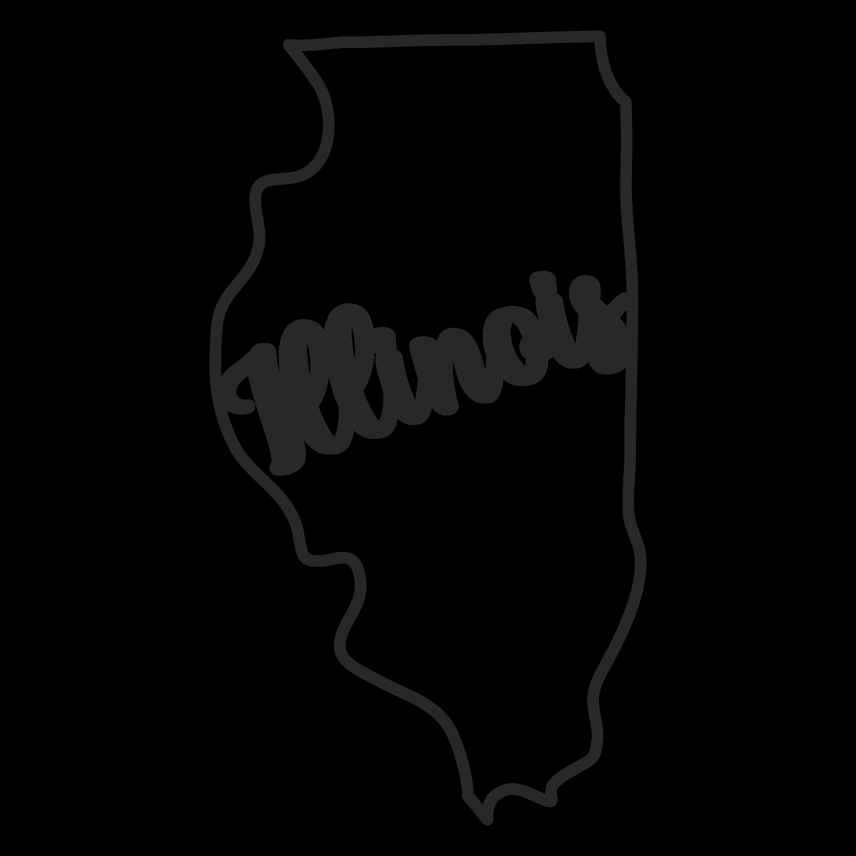 Illinois USA State 3d Graphic Svg, Ai, Eps, Pdf, Png Laser Cut, Laser ...
