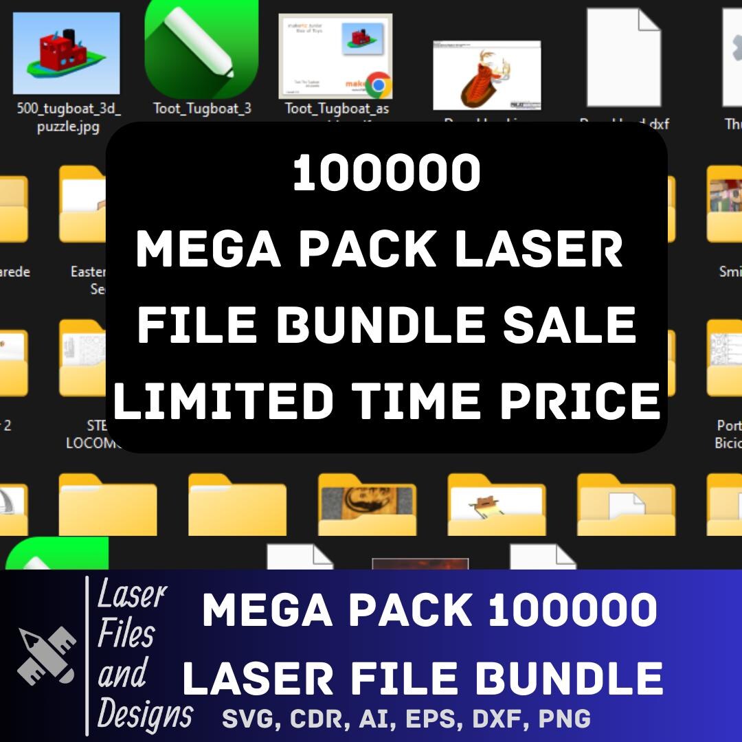 Mega Pack Laser Cut, 100,000 Vector, Dxf Files, 3d, 2D, Cnc, Laser Cut ...
