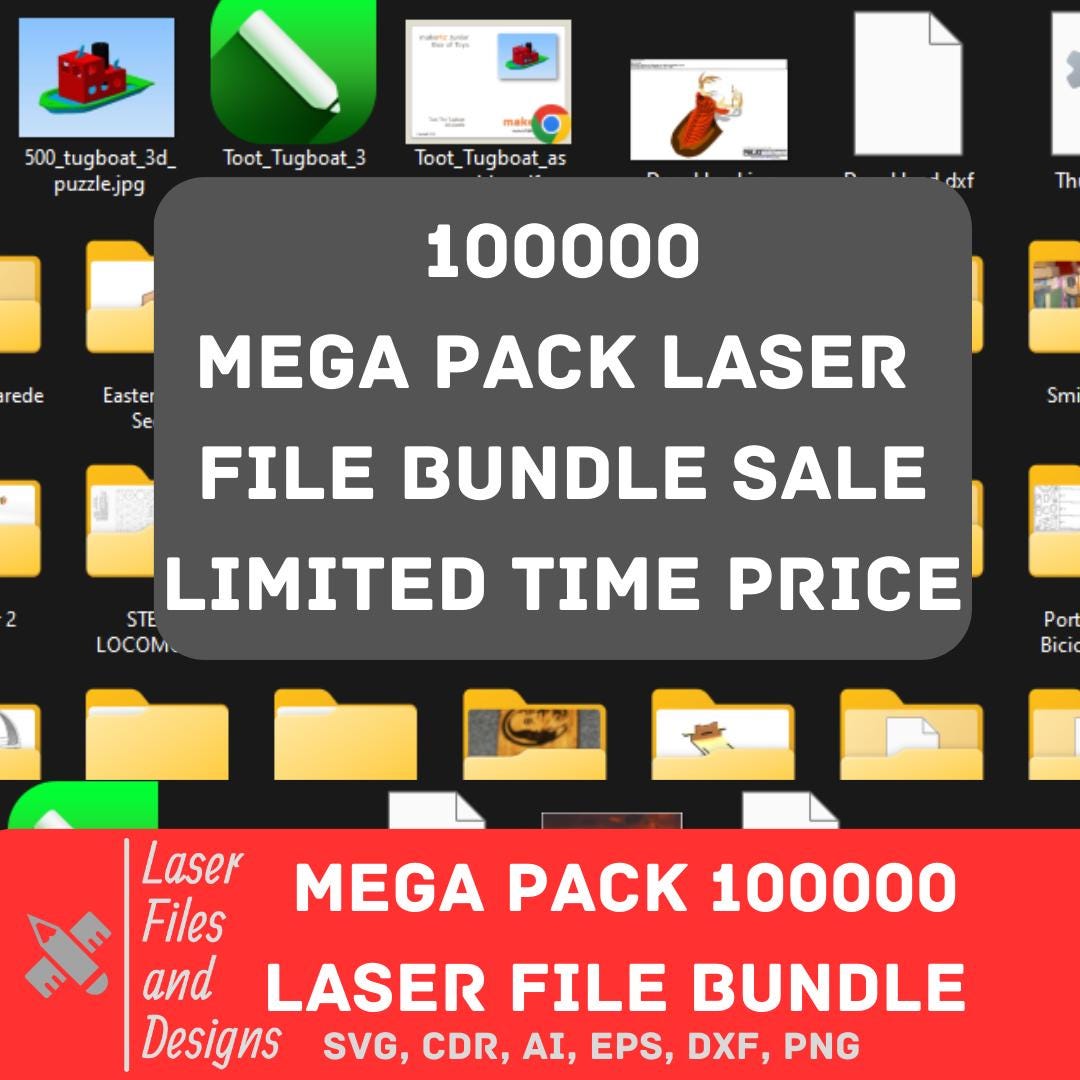 Mega Pack Laser Cut, 100,000 Vector, Dxf Files, 3d, 2D, Cnc, Laser Cut ...