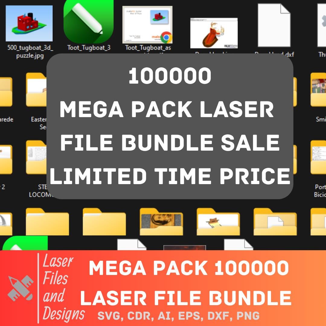 Mega Pack Laser Cut, 100,000 Vector, Dxf Files, 3d, 2D, Cnc, Laser Cut ...