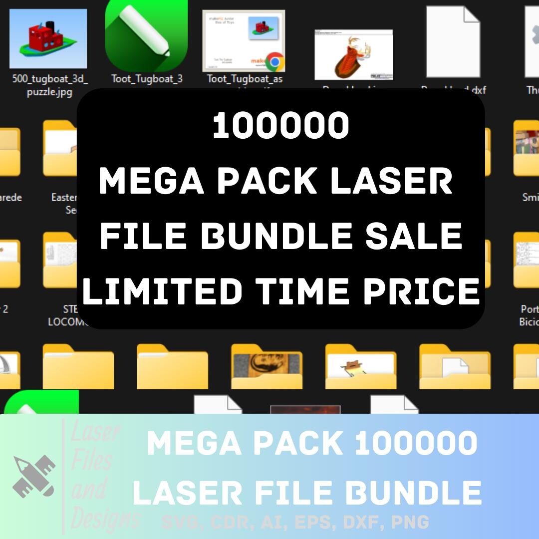 Mega Pack Laser Cut, 100,000 Vector, Dxf Files, 3d, 2D, Cnc, Laser Cut ...