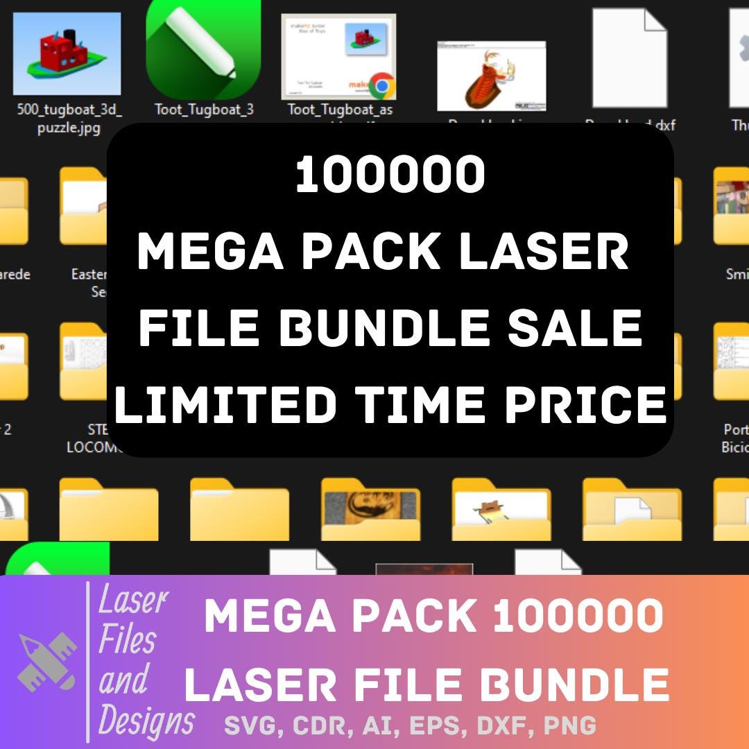 Mega Pack Laser Cut, 100,000 Vector, Dxf Files, 3d, 2D, Cnc, Laser Cut ...