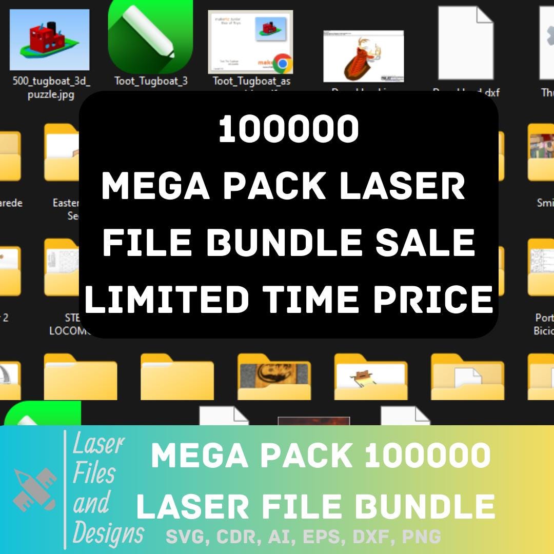 Mega Pack Laser Cut, 100,000 Vector, Dxf Files, 3d, 2D, Cnc, Laser Cut ...
