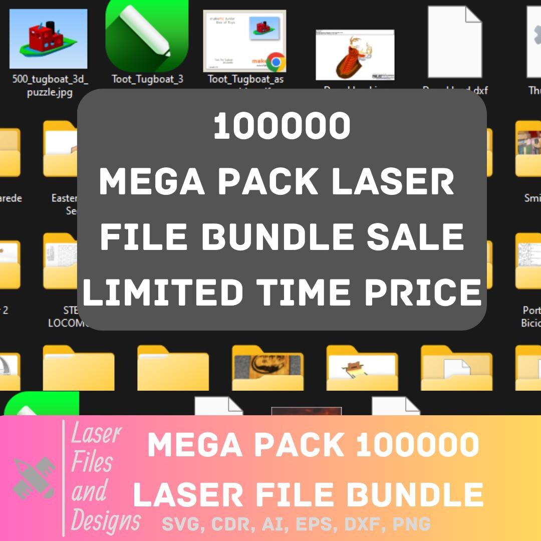 Mega Pack Laser Cut, 100,000 Vector, Dxf Files, 3d, 2D, Cnc, Laser Cut ...
