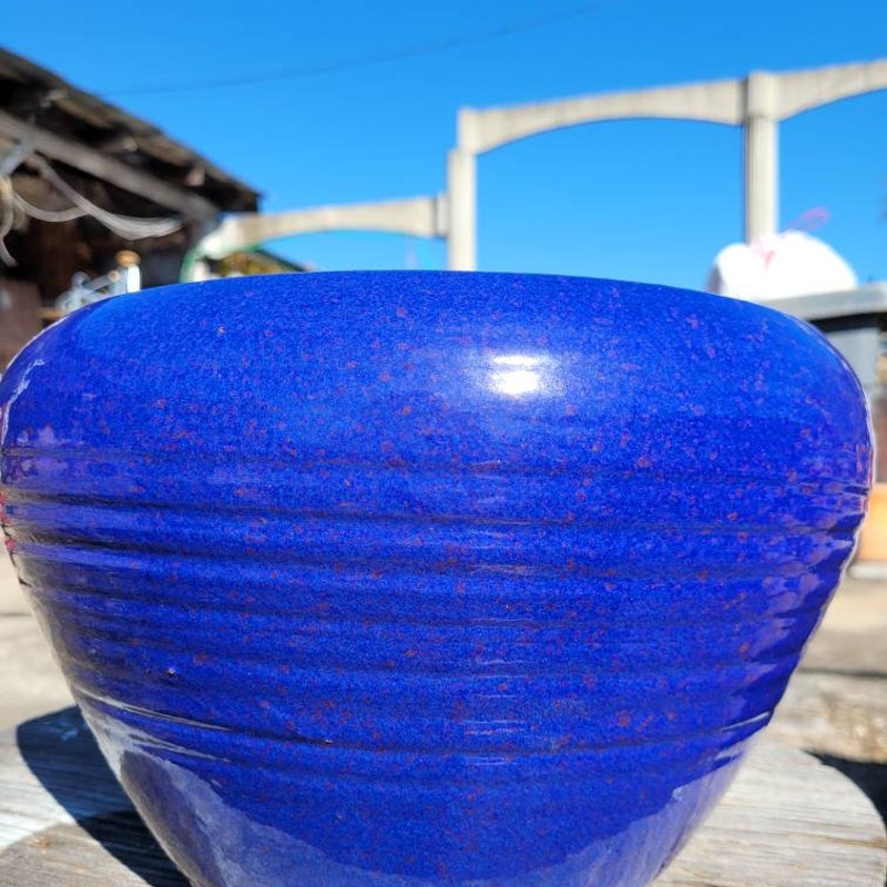 Cobalt Blue Planter - Etsy