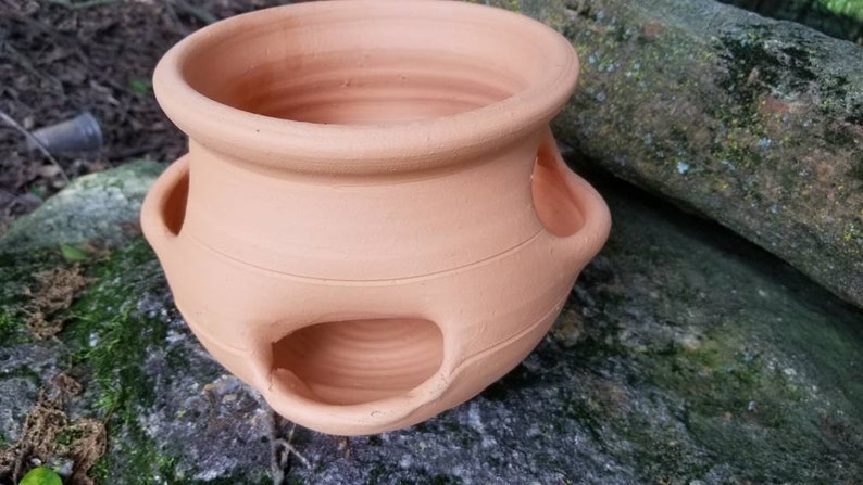 Craven Pottery Georgia Red Clay Wide Strawberry Jar Planter - Etsy