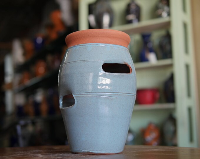 Craven Pottery Glazed 1 Gallon Strawberry Jar Herb Planter - Etsy