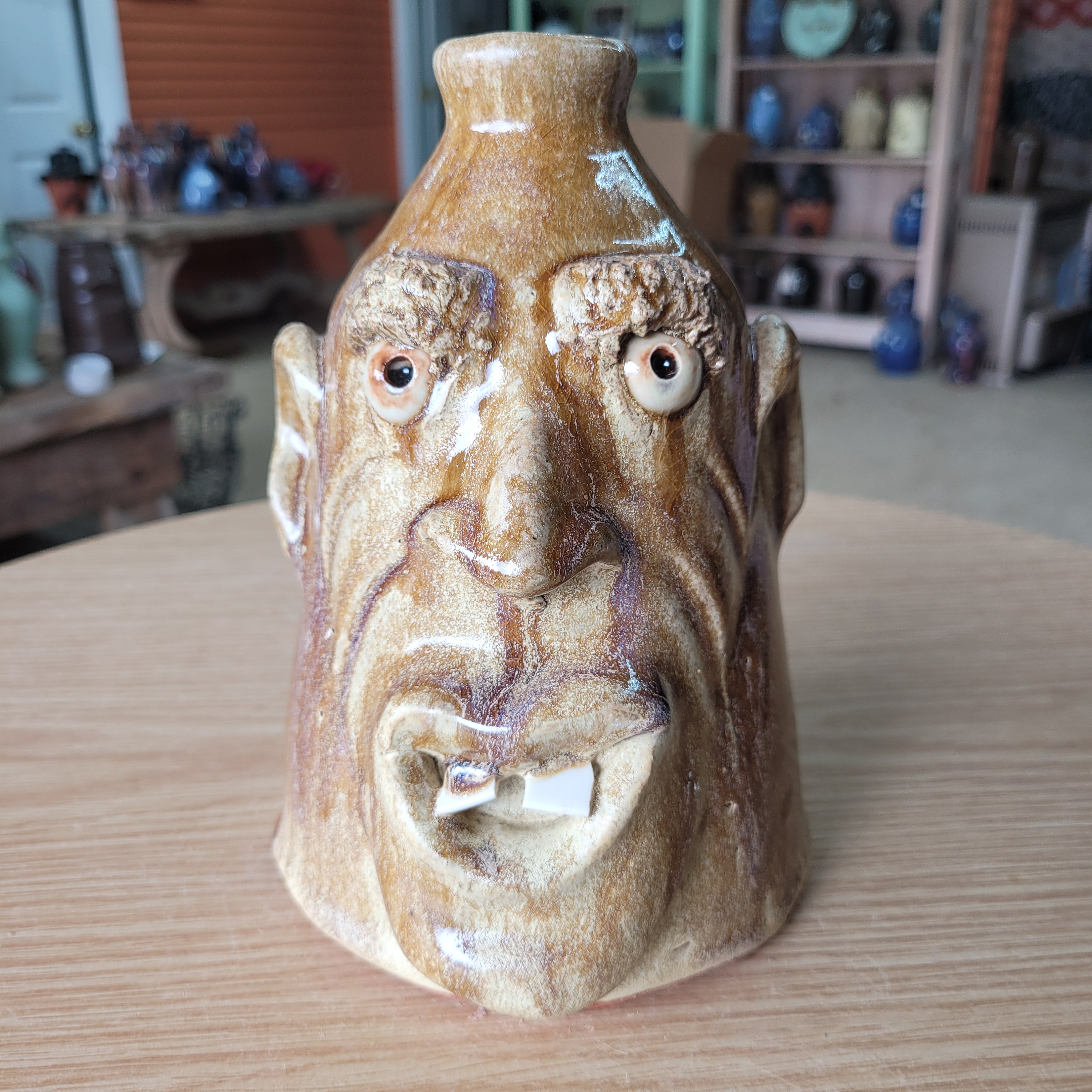 Nightmare Face Jug Pottery
