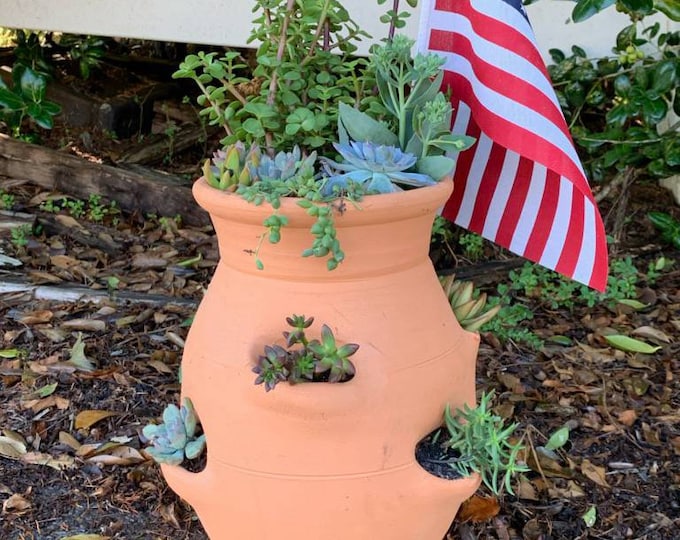 Craven Pottery Red Clay LP6 Large 6 Pocket Planter Terra Cotta ...