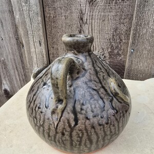 Folk Art Pottery Buggy Tobbaco Spit Glazed Face Jug by Billy Joe Craven ...
