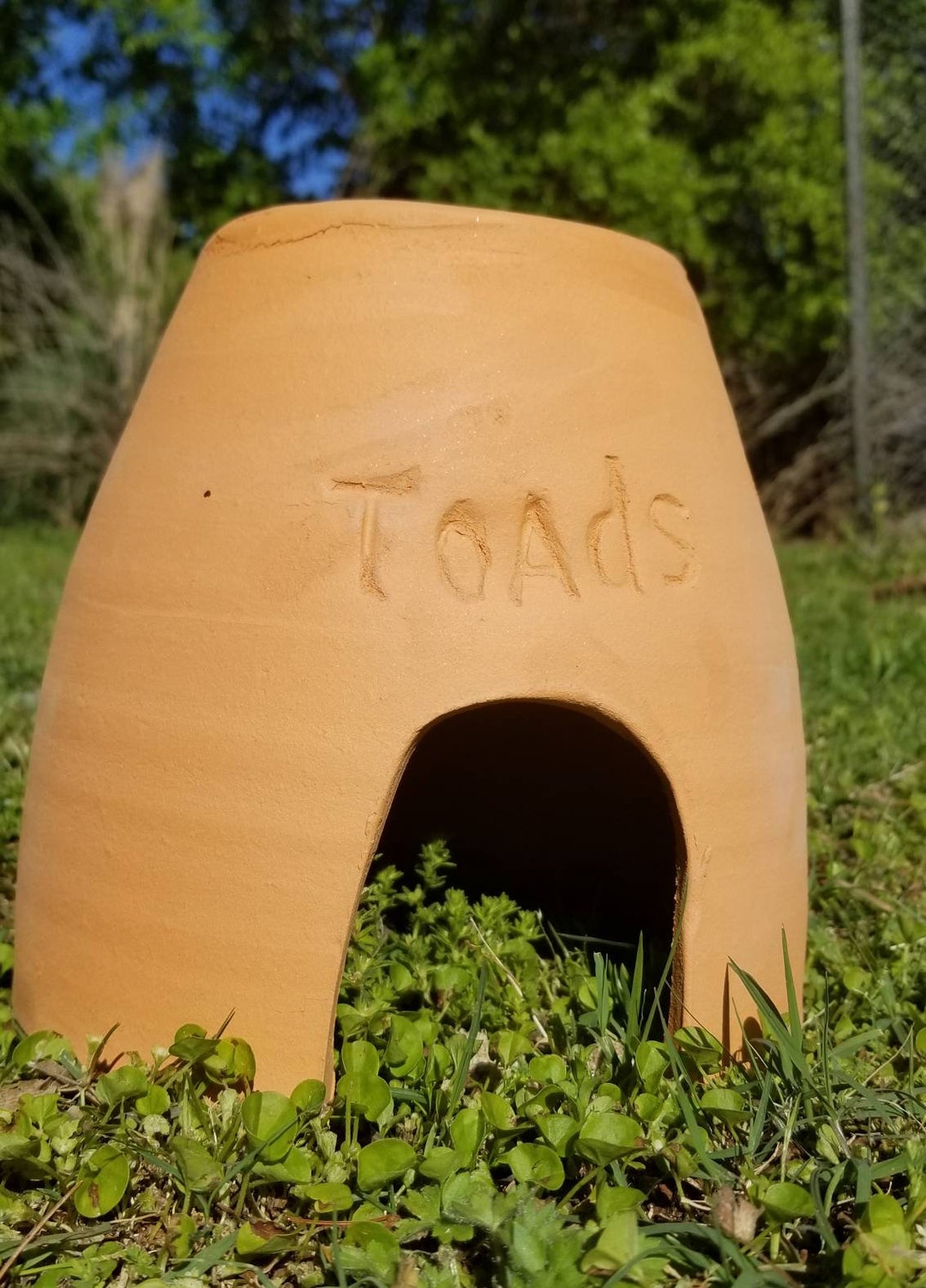 Handmade Clay Natural Terra Cotta Toad House From Craven Pottery - Etsy