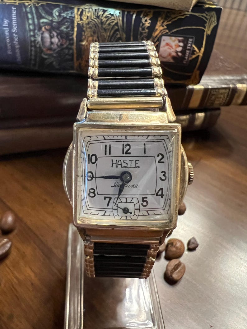 Haste Deluxe Vintage Watch - 1930s Collectible - Etsy