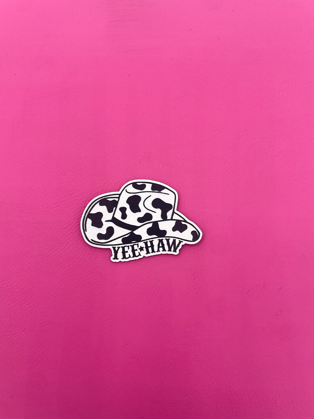 Cow Print yee Haw Patch - Etsy