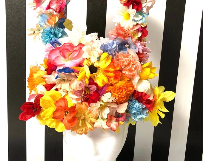 Midsommar May Queen Crown, Flower Crown With Arch, Giant Flower Crown ...