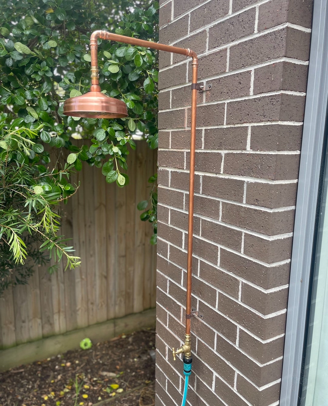 Hose Connection Outdoor Copper Shower - Etsy