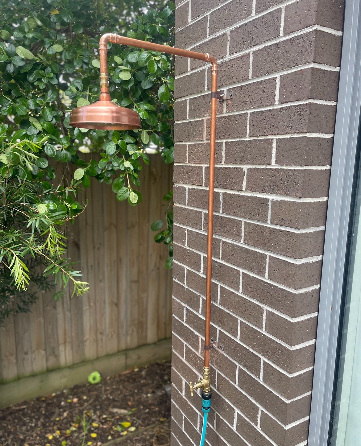 Hose Connection Outdoor Copper Shower - Etsy