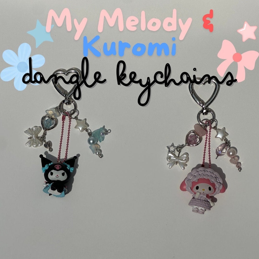 My Melody & Kuromi Dangle Keychains | Sanrio Cute Keychain | My Melody ...