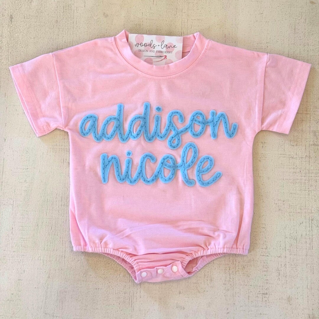 Felt Lettered Personalized Name Bubble, Personalized Monogram, Baby ...