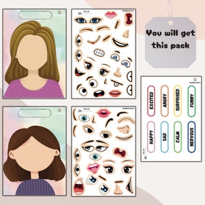 Printable Emotions Activity for Kids - Girl, Preschool Activities ...