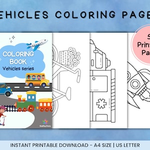 55 Vehicles Coloring Pages, Colouring Book, Coloring Pages, Cars ...
