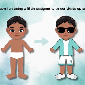 Printable Dress up Activity Boy Version, Dressing Activity, Kids Game ...