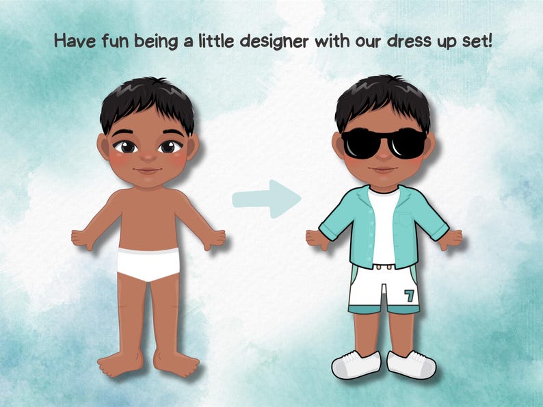 Printable Dress up Activity Boy Version, Dressing Activity, Kids Game ...