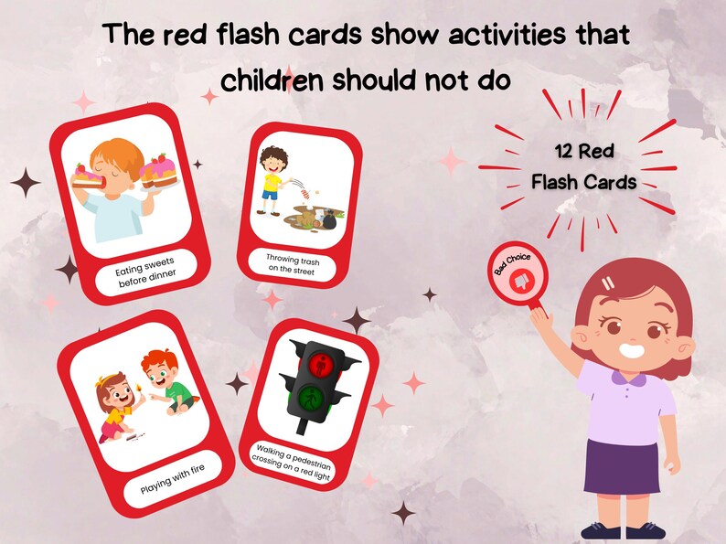 Do’s and Don’ts Flash Cards for Kids, 5 Languages, Montessori Cards ...