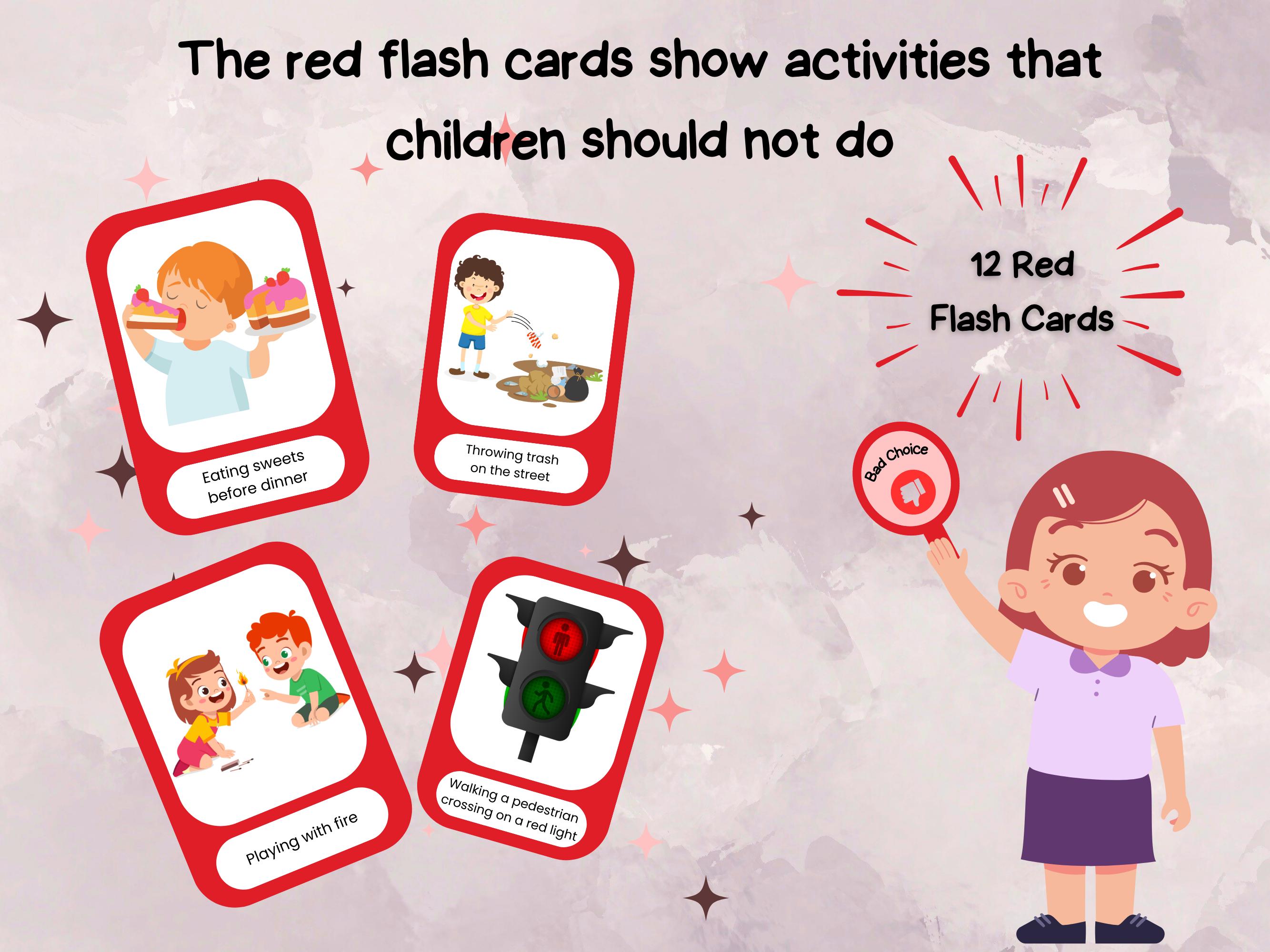 Do’s and Don’ts Flash Cards for Kids, 5 Languages, Montessori Cards ...