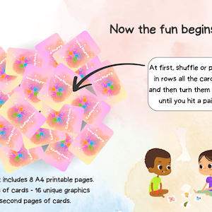 Montessori Memory Matching Game, Memory Cards, Card Game, Memory Flash ...