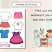Printable Dress up Activity Girl Version, Dressing Activity, Kids Game ...
