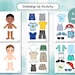Printable Dress up Activity Boy Version, Dressing Activity, Kids Game ...
