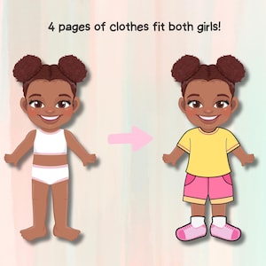 Printable Dress up Activity Girl Version, Dressing Activity, Kids Game ...