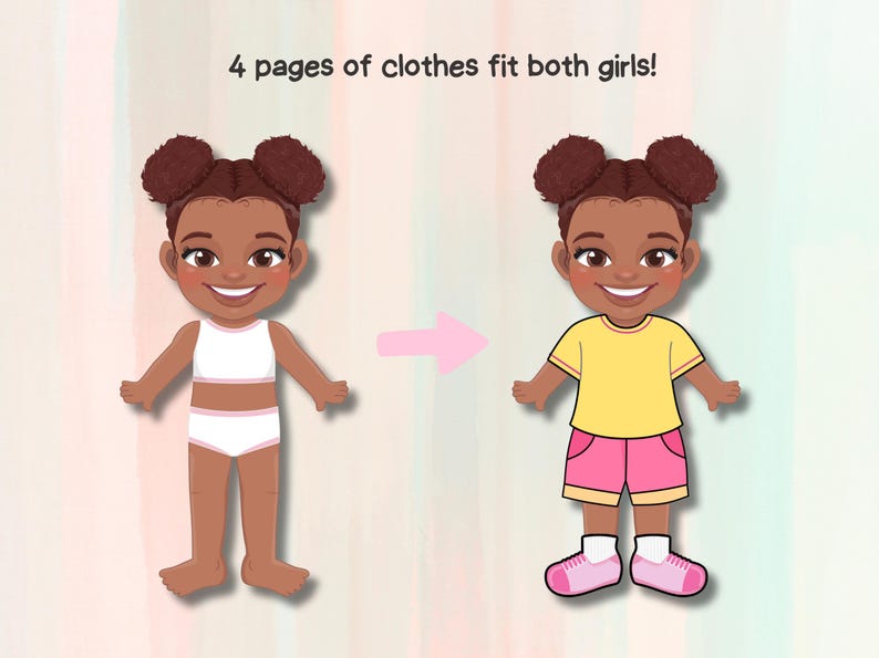 Printable Dress up Activity Girl Version, Dressing Activity, Kids Game ...