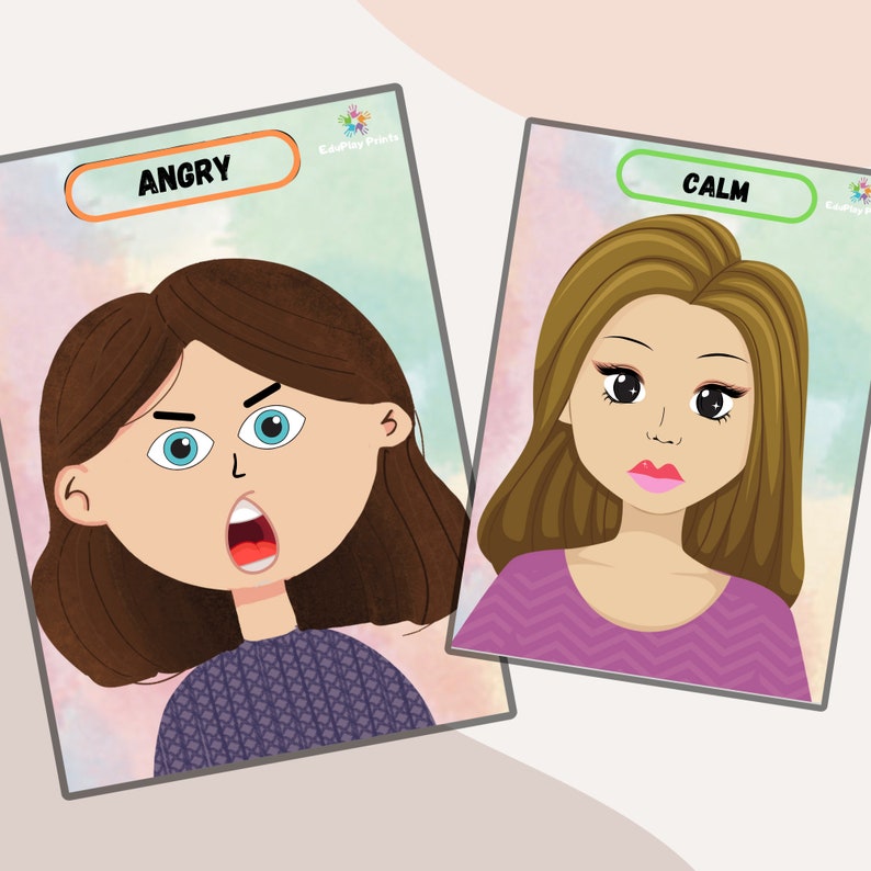 Printable Emotions Activity for Kids - Girl, Preschool Activities ...