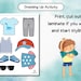Printable Dress up Activity Boy Version, Dressing Activity, Kids Game ...