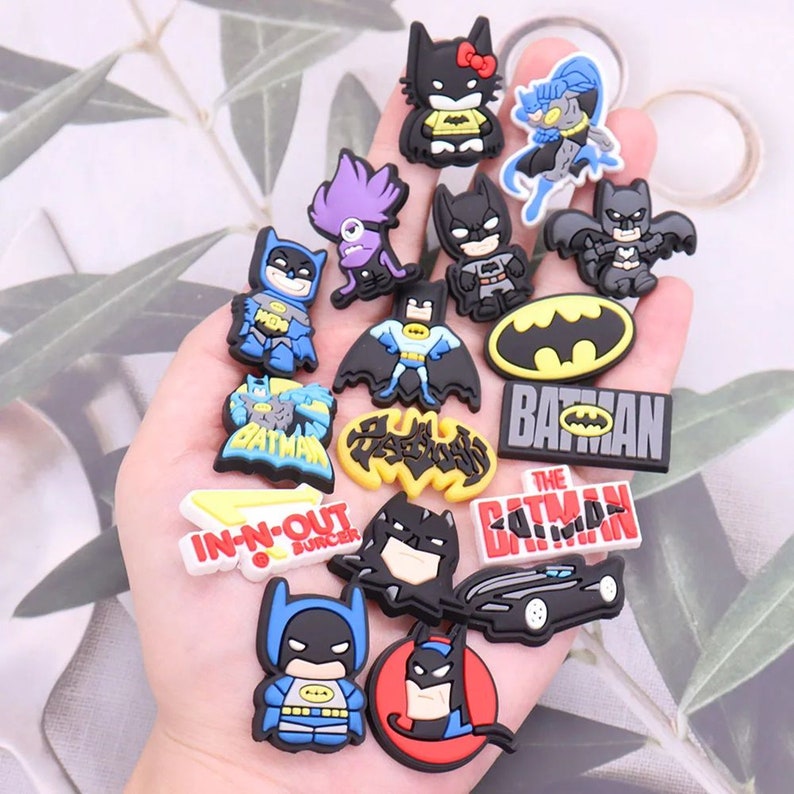DC Superhero Croc Charms, Batman Charms, Gift for Son , Her Him ...
