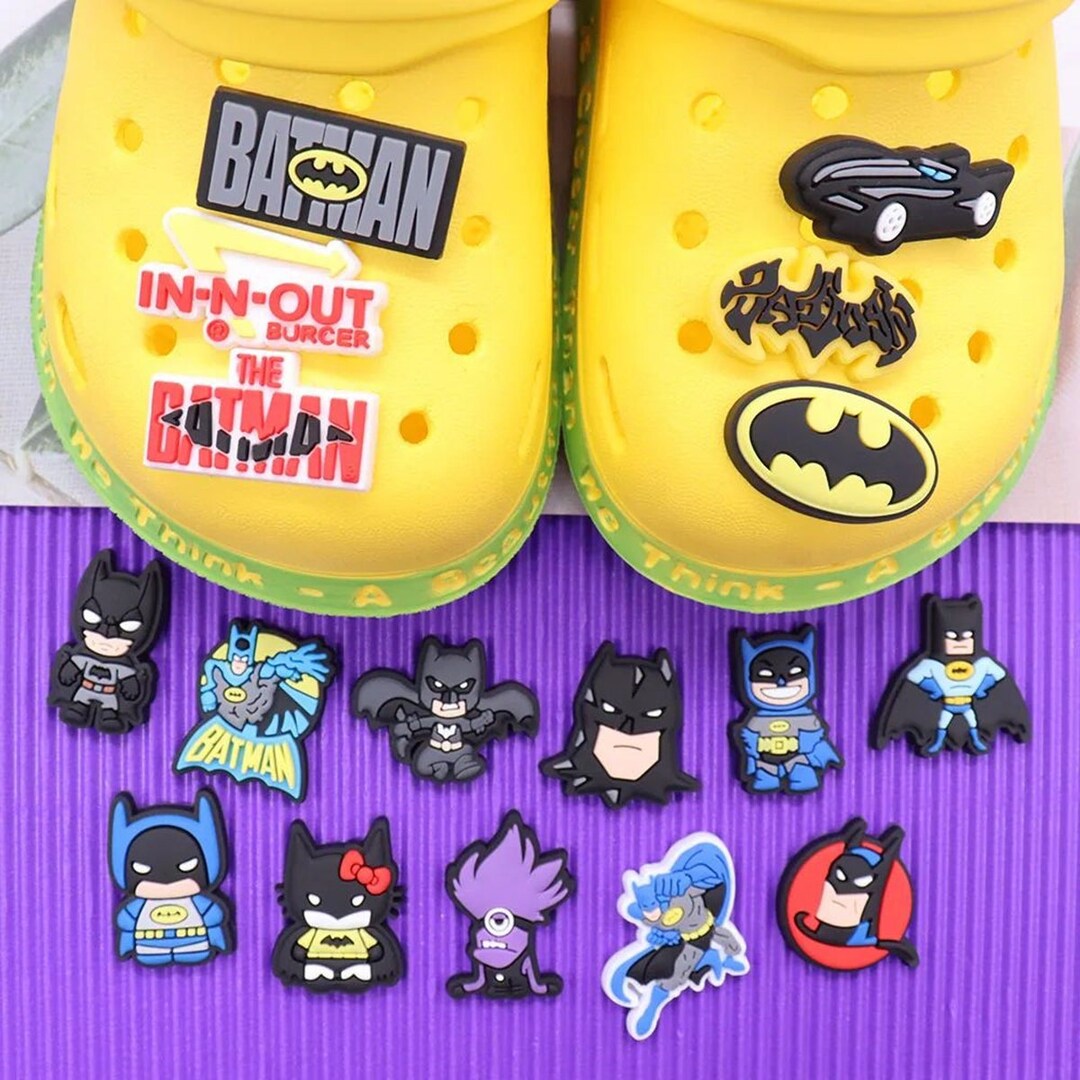 DC Superhero Croc Charms, Batman Charms, Gift for Son , Her Him ...
