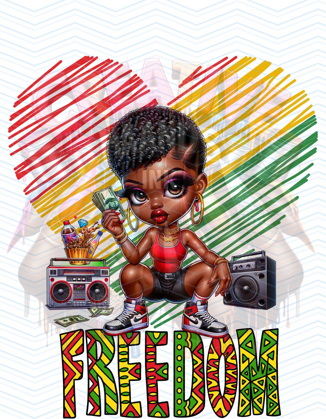 Freedom Juneteenth: Empowered Women PNG Design Bold, Beautiful ...