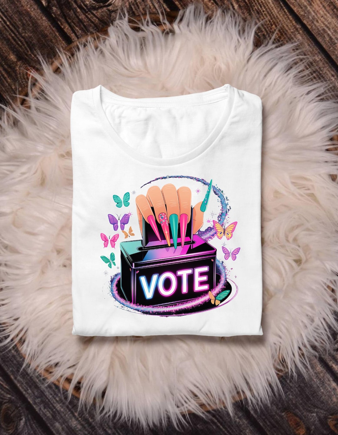 Vote With Style" PNG Digital Download | Glam Voting T-shirt Design ...
