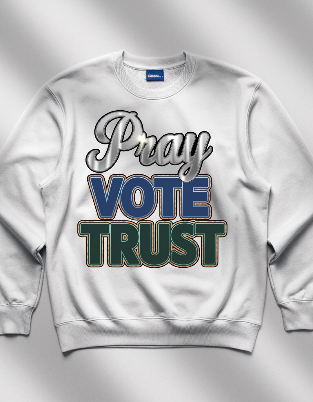 Pray Vote Trust" PNG Digital Download | Faith and Voting T-shirt Design ...