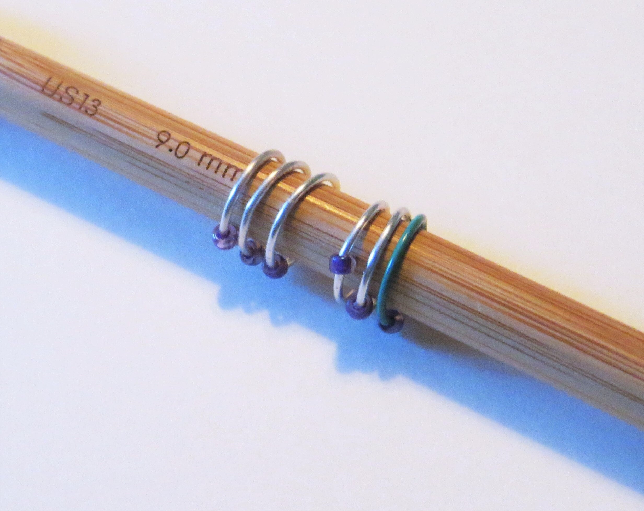 JUMBO Ring Stitch Markers for *knitting* - Set of 6 - Many Colors ...