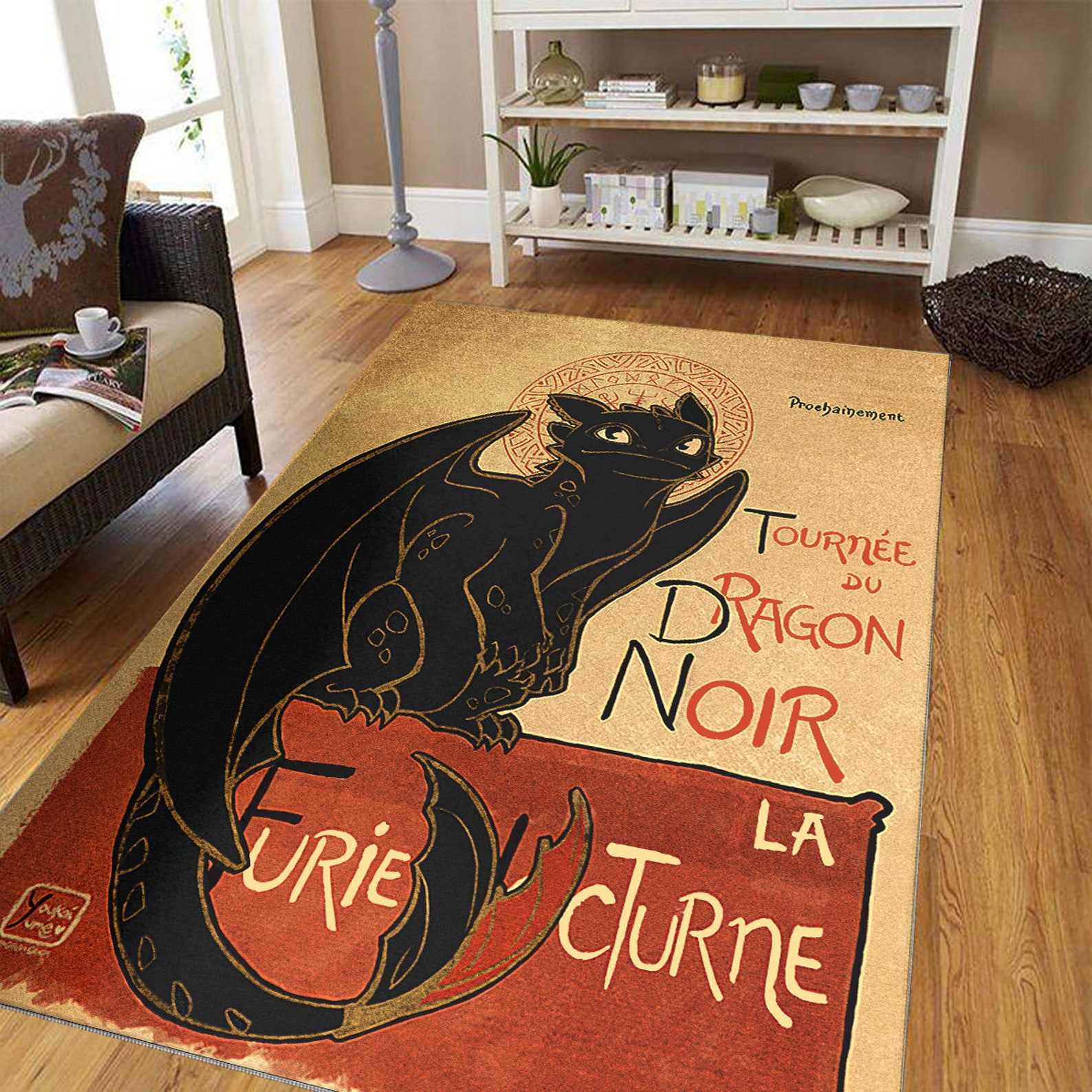 Dragon Rug Toothless shaped rug Graffiti Toothless Carpet | Etsy