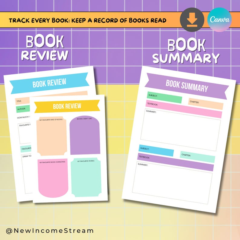 Kids Reading Planner | Kids Reading Tracker | Done for You Reading Log ...