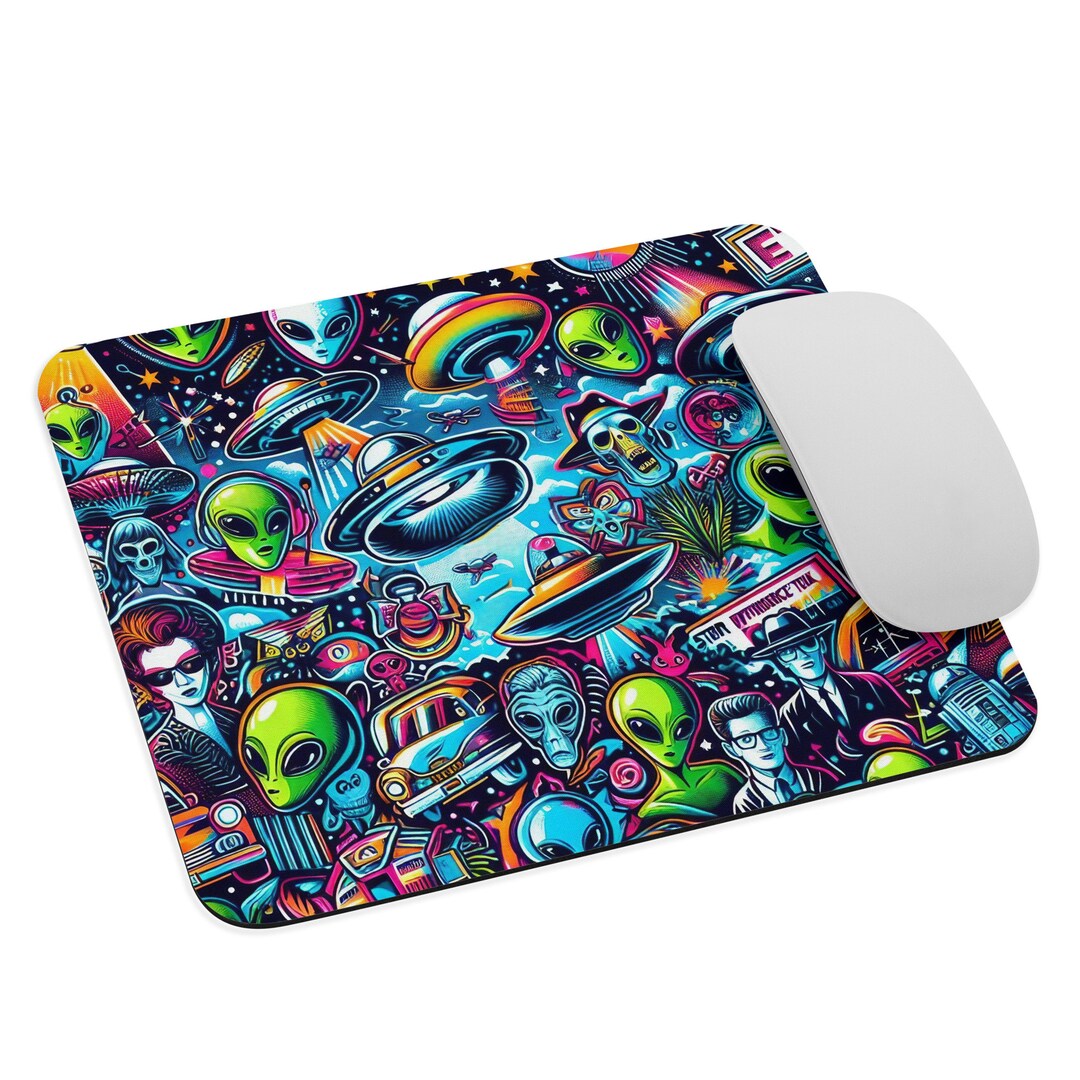 Aliens Pop Culture UFO Mouse Pad - Etsy