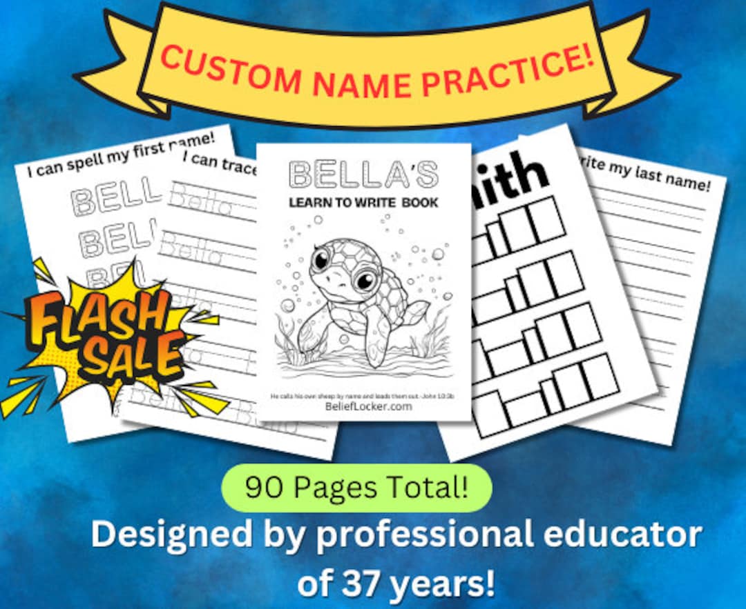 Custom Name Tracing,custom Trace Name,handwriting Practice,homeschool ...