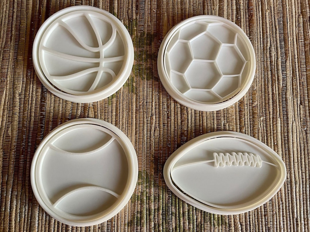 Sports Cookie Cutter Set of 4 |basketball, Soccer,football,baseball ...