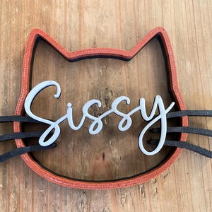 Personalized Cat Sign | Custom Name Sign | Cat Sign | Food Sign | Wall ...