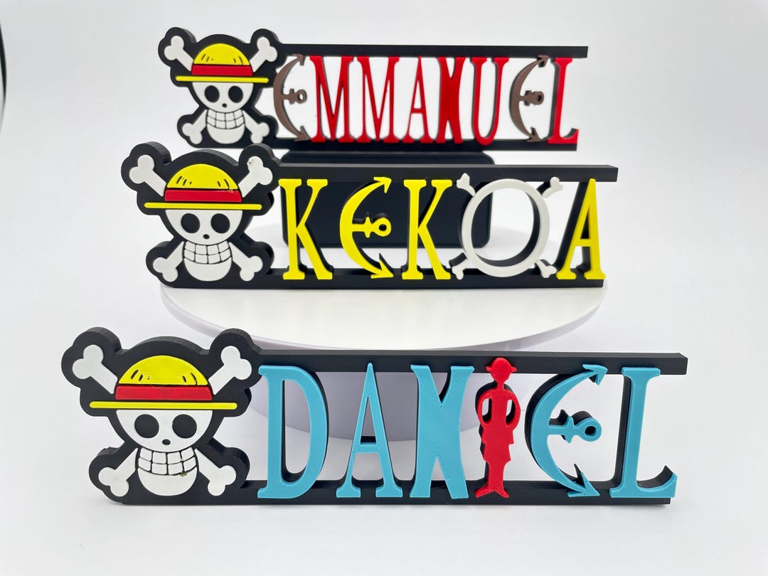Custom One Piece-inspired Name Plate Personalized Anime Desk or Shelf ...