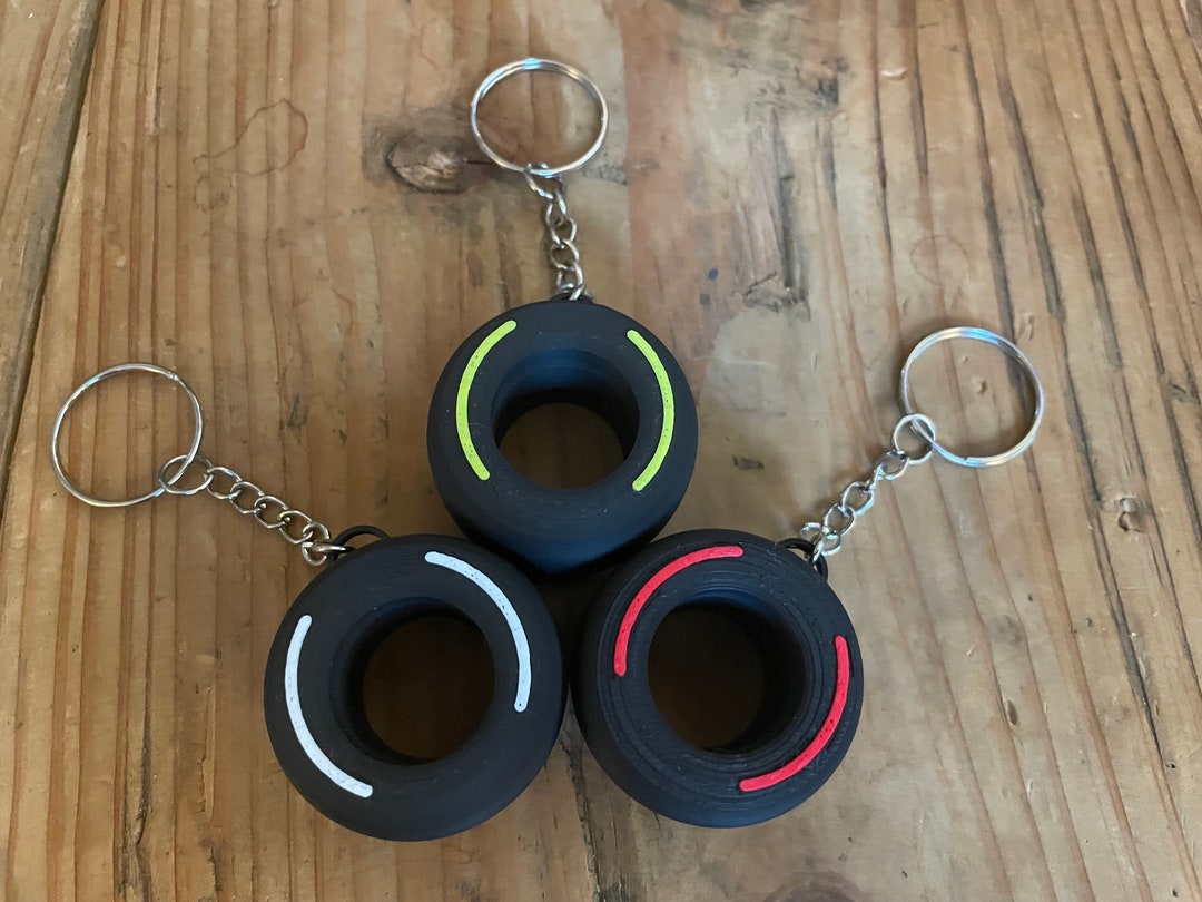 Formula 1 Tire Keychain small Tire Inspired Keychain F1 Gift F1 ...