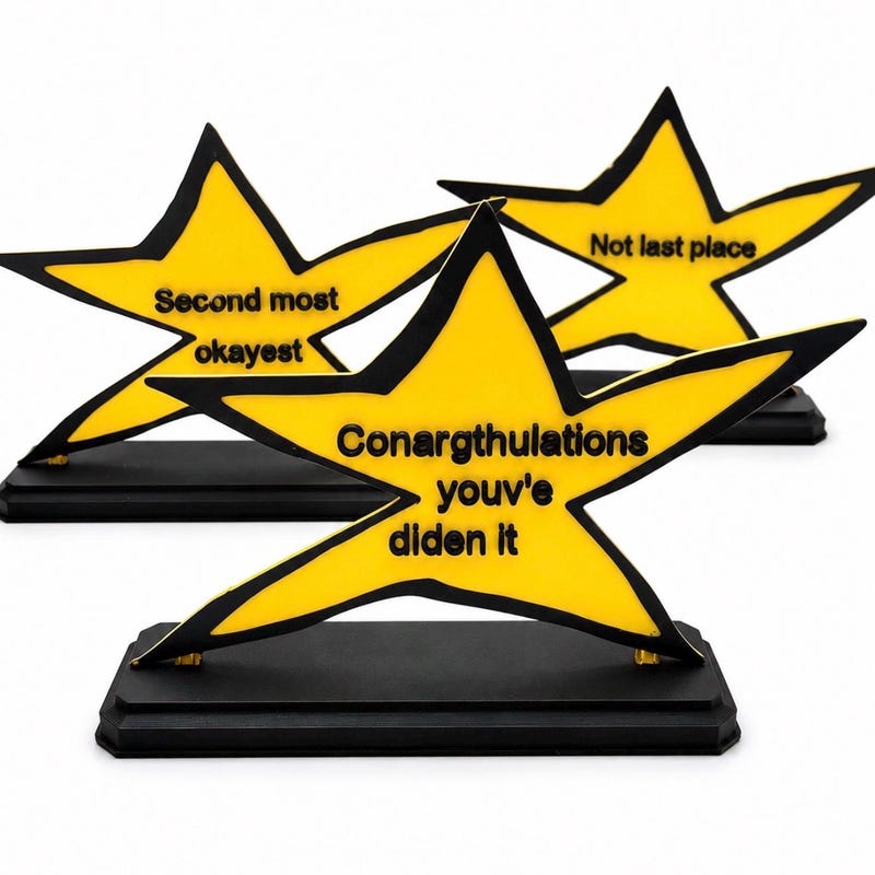 Funny Gold Star Award - Etsy